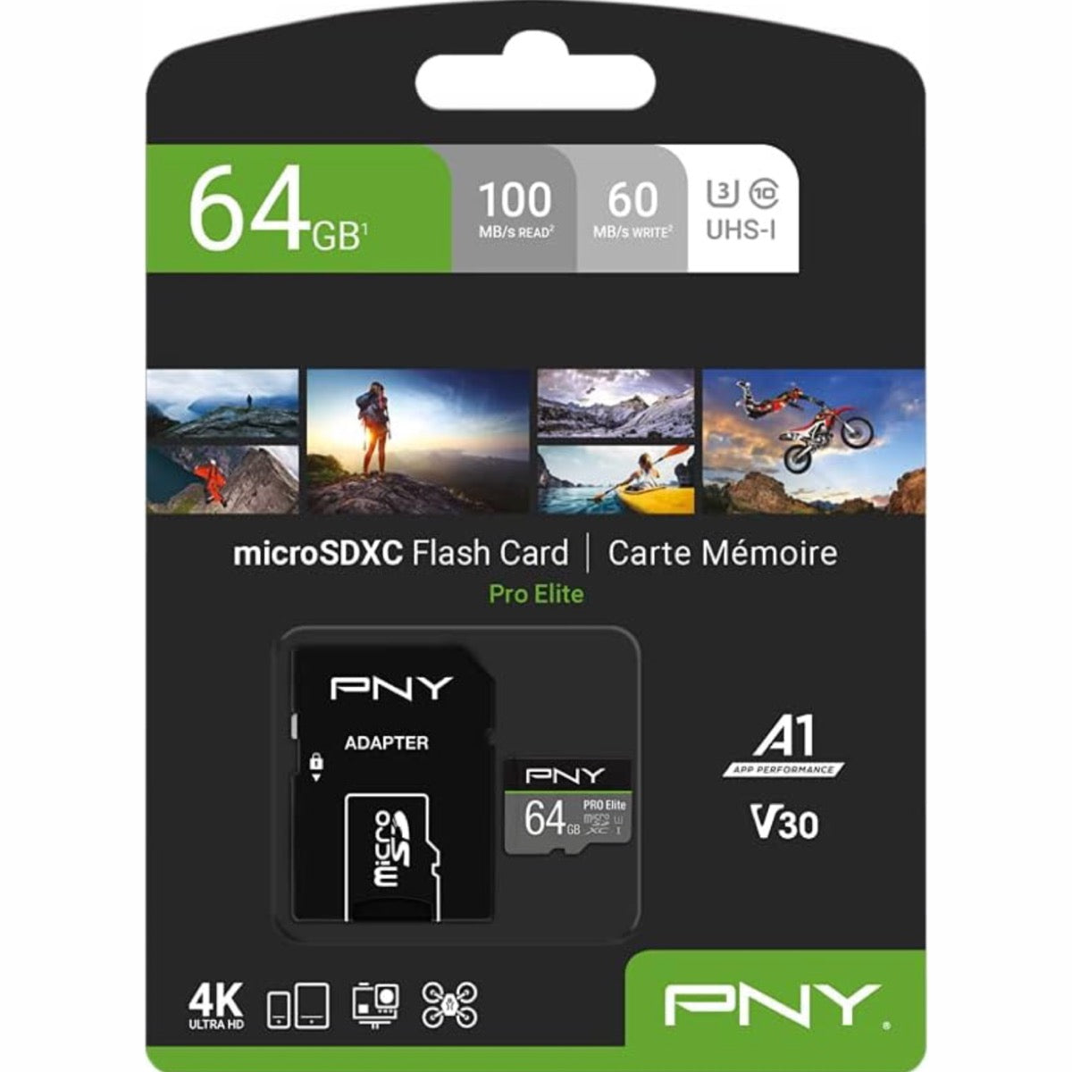 PNY Pro Elite 64GB MicroSD Memory Card