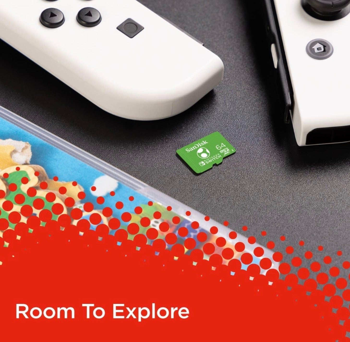SanDisk Nintendo®-Licensed 64GB Memory Card Yoshi Edition