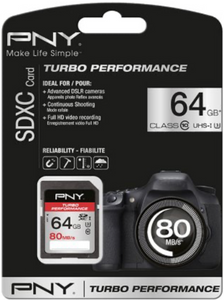 PNY Turbo Performance 64GB SD Memory Card