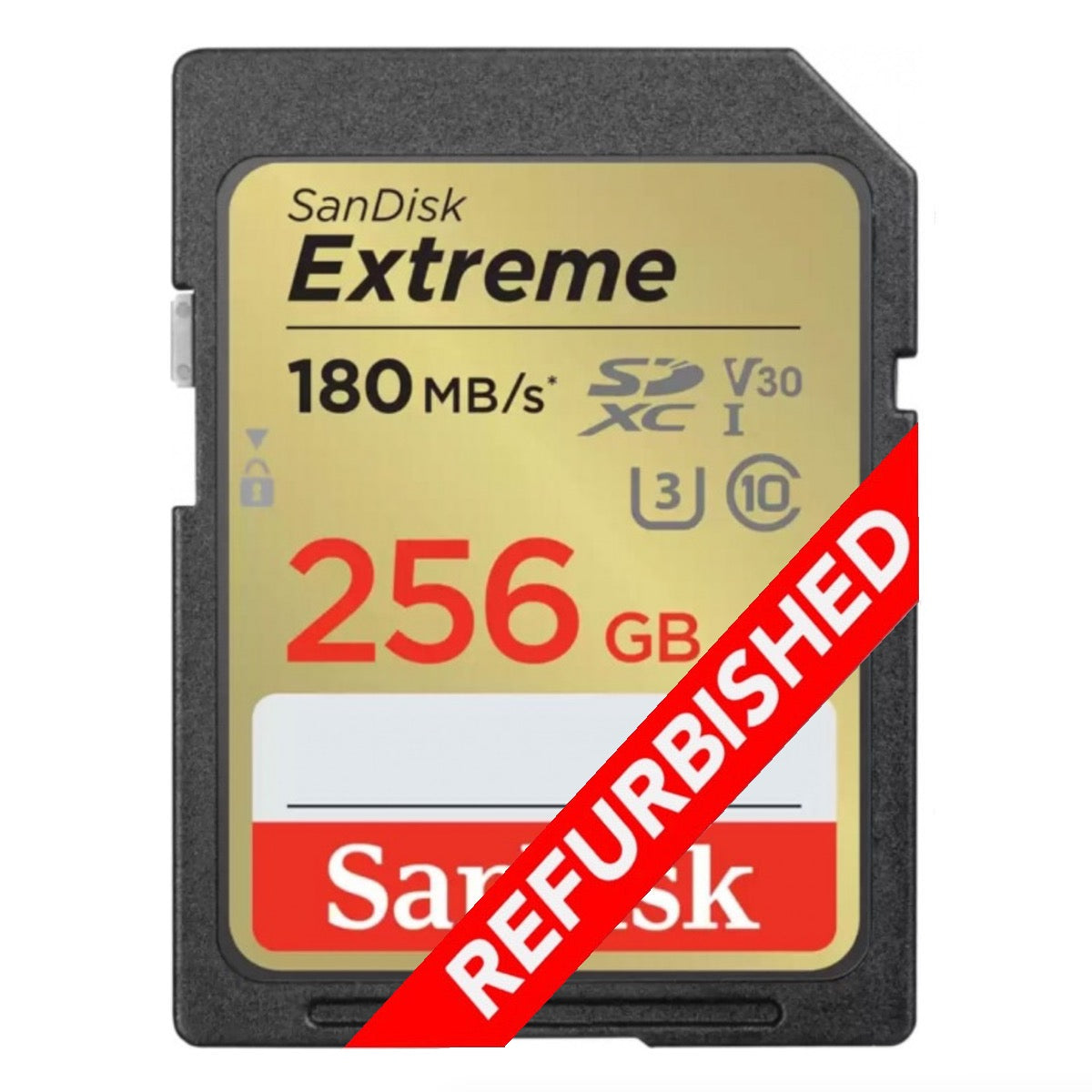 Refurbished SanDisk Extreme 256GB SD Memory Card SDXC 180Mb/s