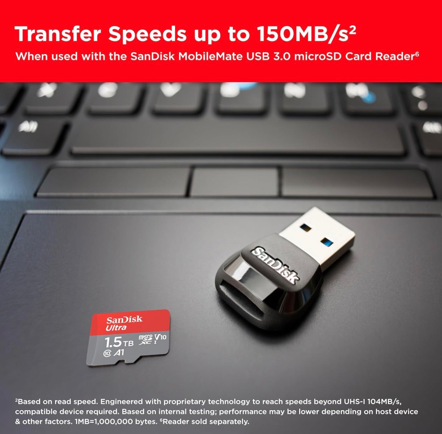SanDisk Ultra 1.5TB MicroSD Memory Card 150MB/s
