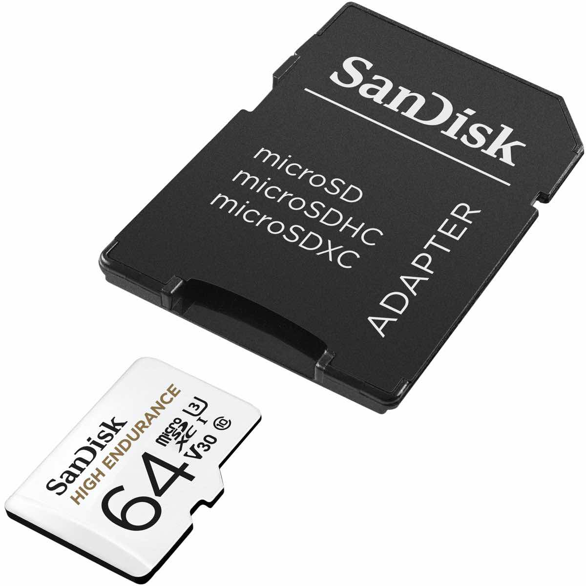 SanDisk High Endurance 64GB MicroSD Memory Card