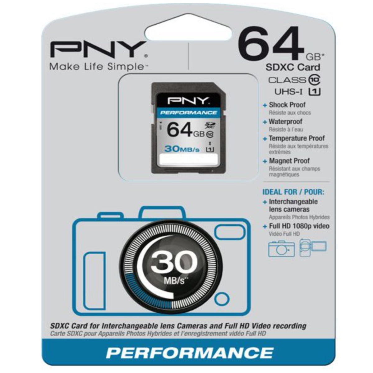 PNY Performance 64GB SD Memory Card