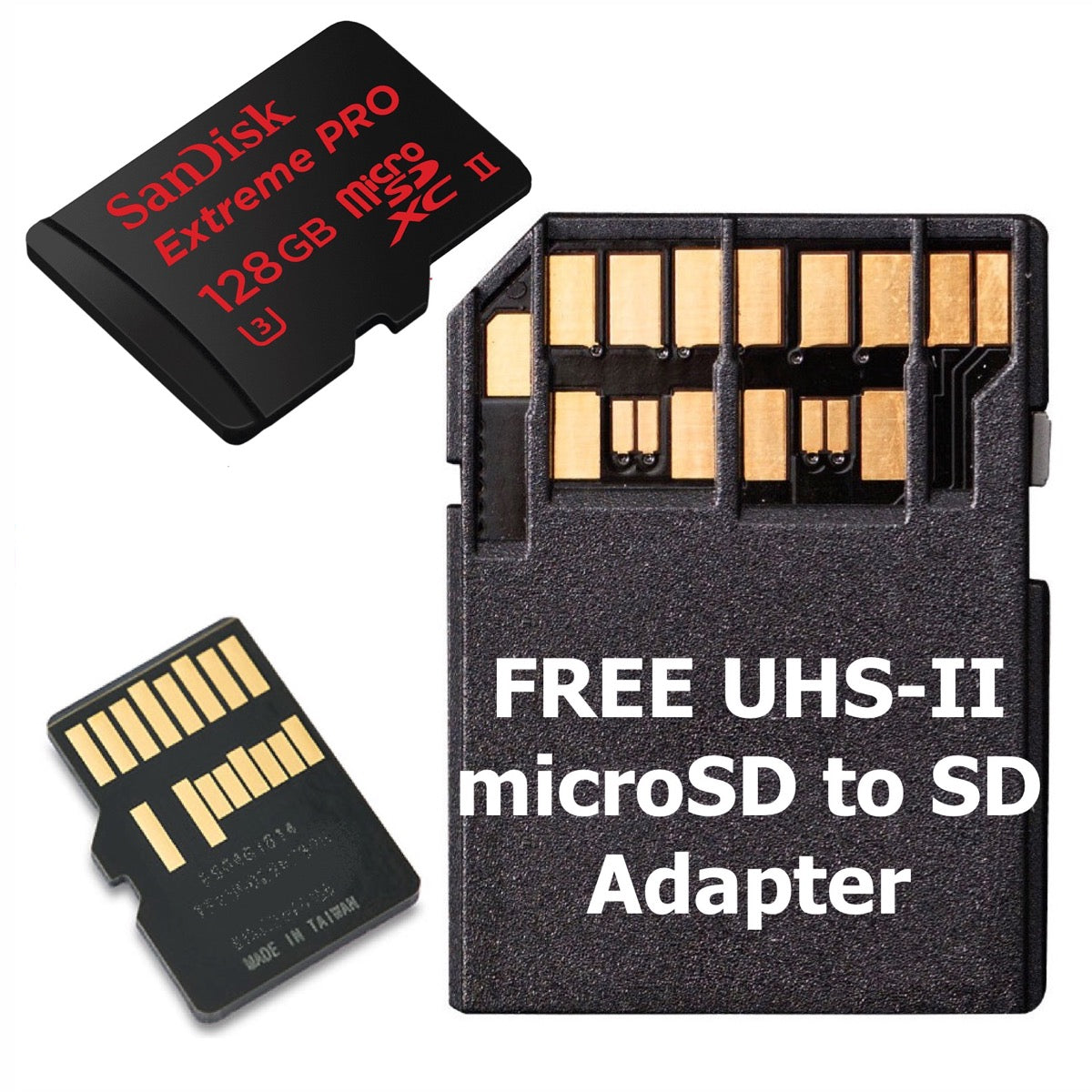 Refurbished SanDisk Extreme Pro 128GB UHS-II MicroSD Memory Card